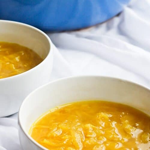 Get Well Soup with Caramelized Onion + Roasted Garlic (VEGAN!)