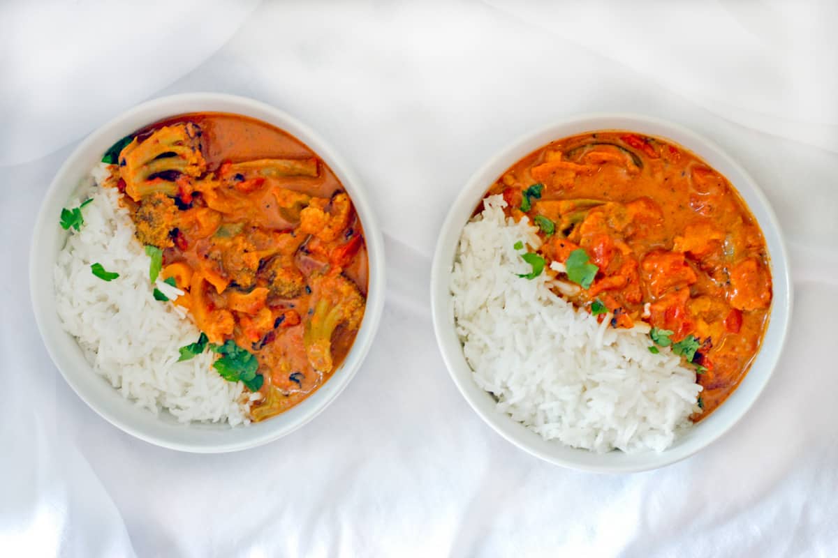 Vegetable Tikka Masala (Slow Cooker) - Champagne Tastes®