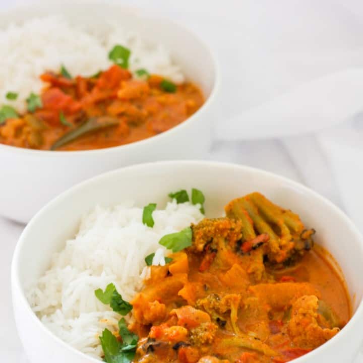 Vegetable Tikka Masala (Slow Cooker) - Champagne Tastes®