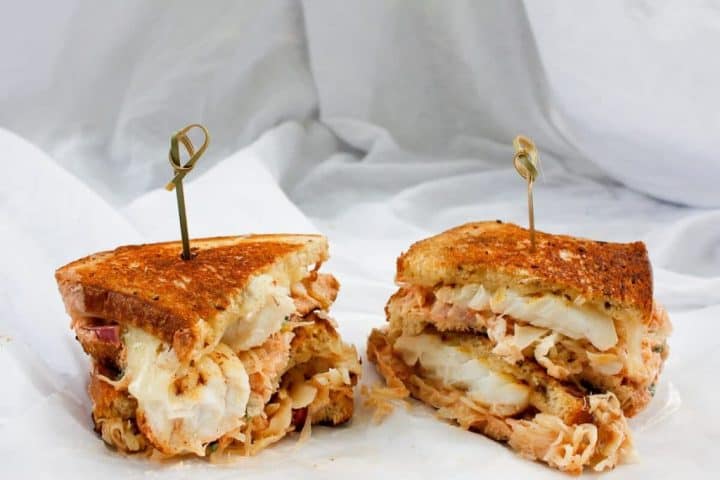 Cod Reuben Sandwich with Russian Dressing - Champagne Tastes