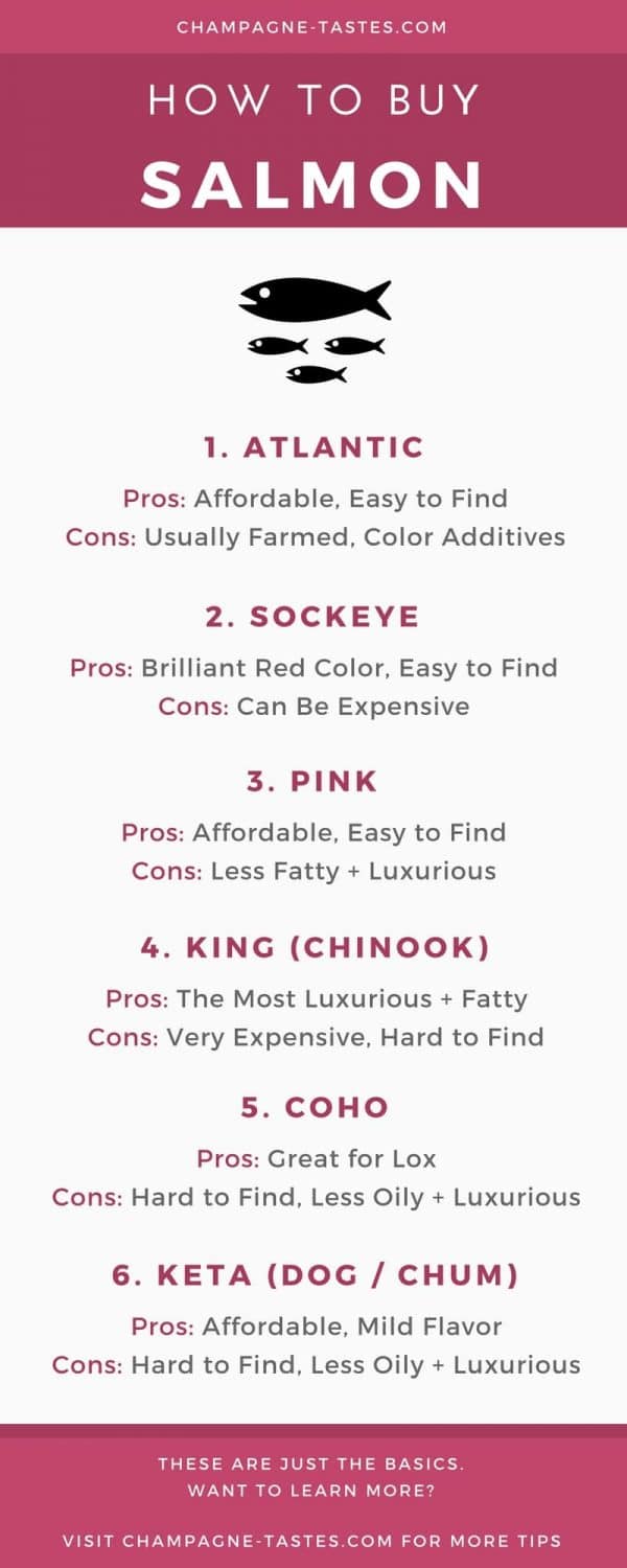 Types of Salmon - Includes a Shopping Guide, Tips, + Recipe Ideas!