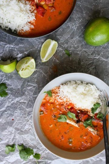 Camp Stove Fish Curry - Champagne Tastes®