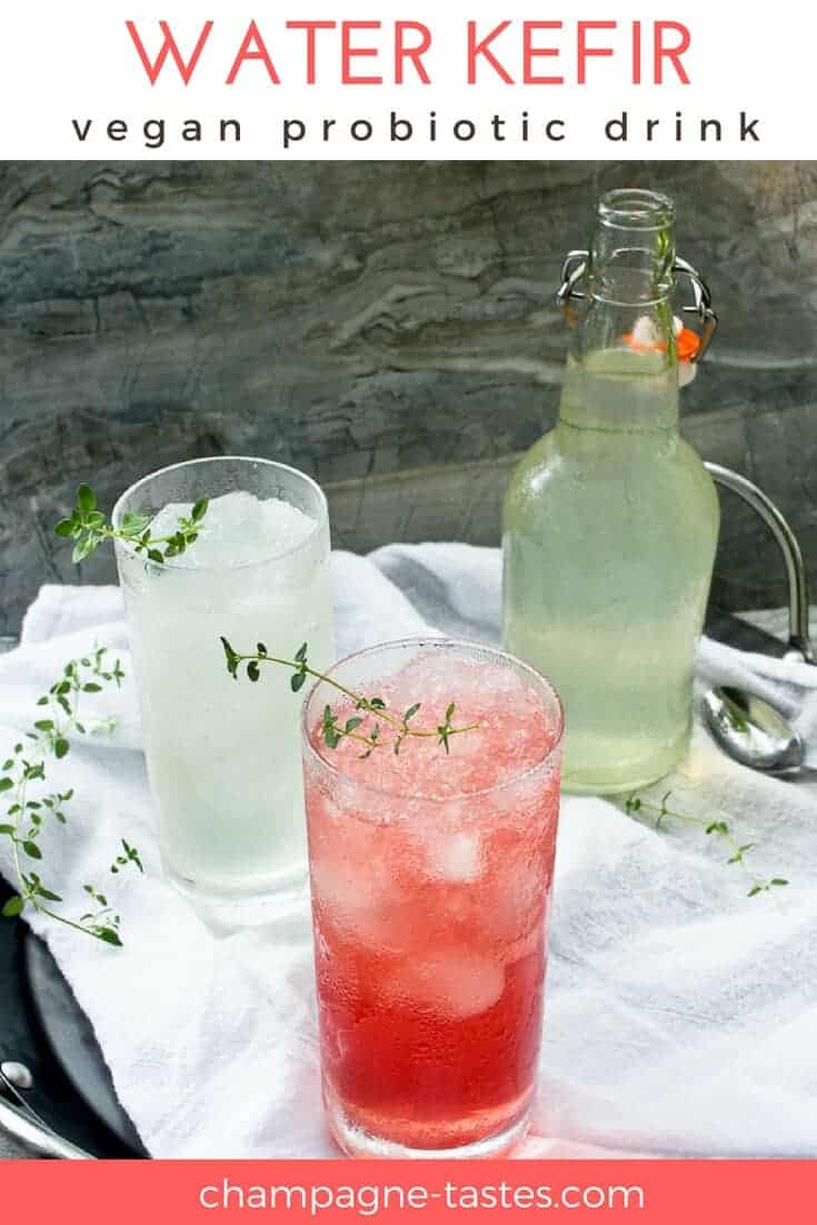 How to Make Water Kefir (Vegan Probiotic Drink) - Champagne Tastes®