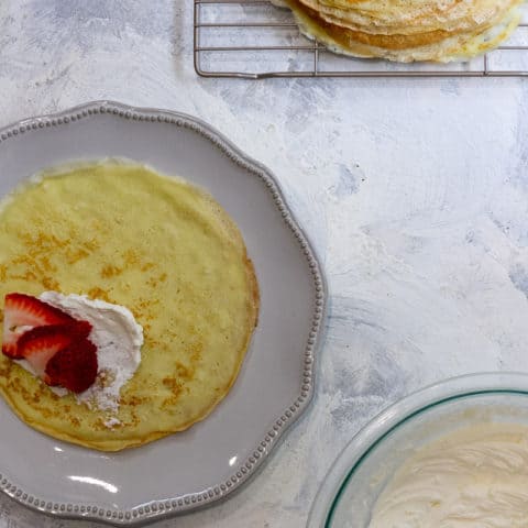Strawberry Crêpes with Mascarpone Whipped Cream - Champagne Tastes®