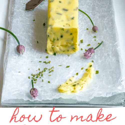 Chive Butter (Easy Herb Compound Butter) - Champagne Tastes®