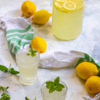 Mint Lemonade (Quick + Easy!) - Champagne Tastes®