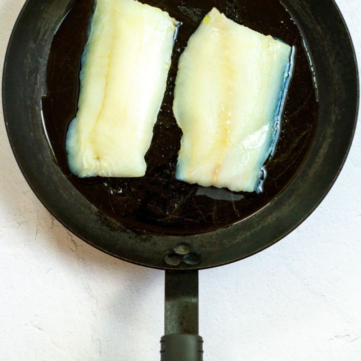 Broiled Cod with Lemon Sauce - Champagne Tastes®