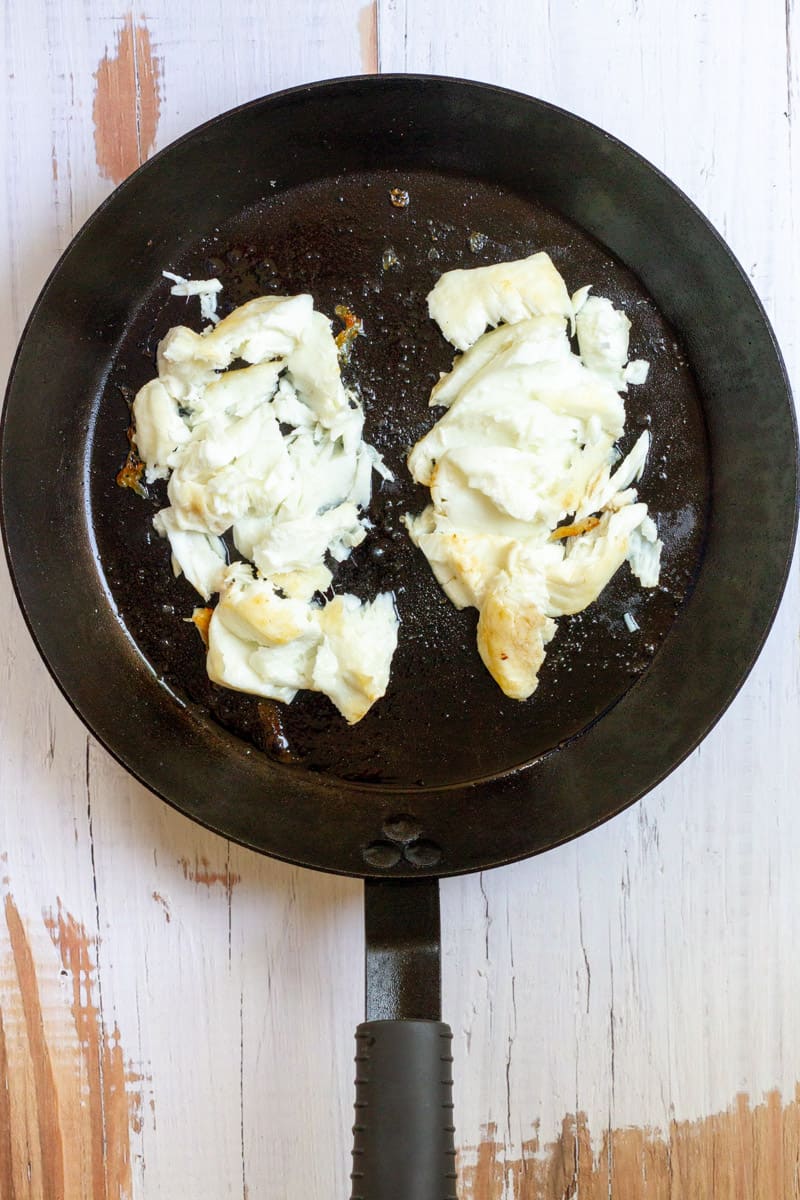 Fish Nachos with White Fish + Garlic Sauce - Champagne Tastes®