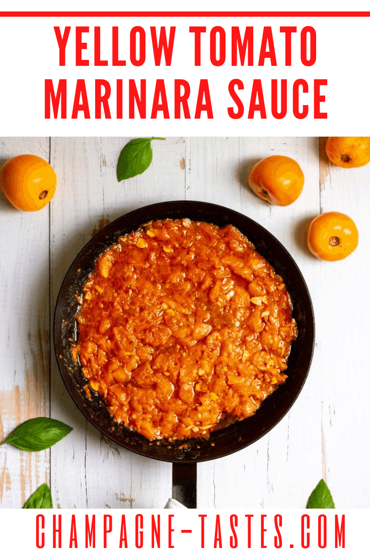 Yellow Tomato Sauce (Italian Marinara) - Champagne Tastes®