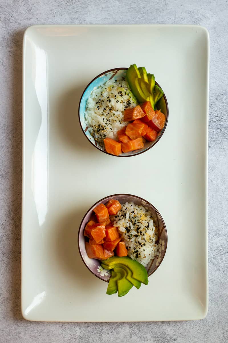 Deconstructed Sushi Bowls - Champagne Tastes®