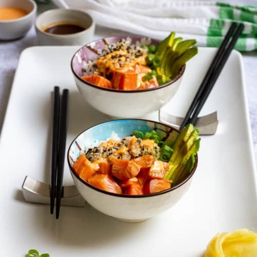 Deconstructed Sushi Bowls - Champagne Tastes®