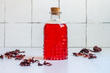 Hibiscus Simple Syrup with Dried Flowers - Champagne Tastes®