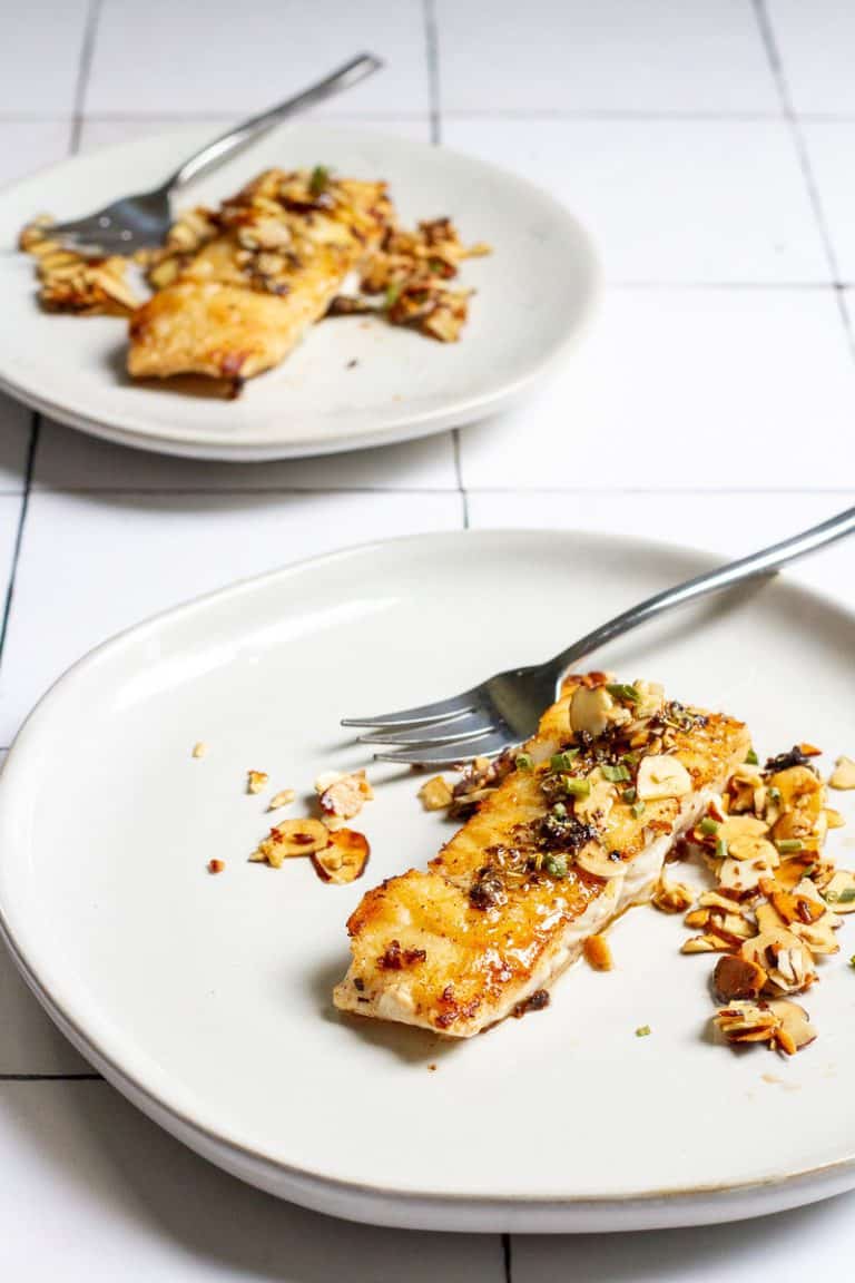 Fish Almondine (White Fish + Almonds) - Champagne Tastes®