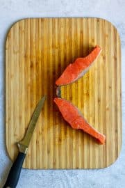 How to Debone Salmon Steaks - Champagne Tastes®
