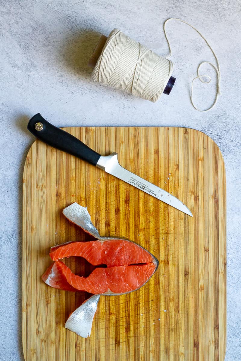 How to Debone Salmon Steaks - Champagne Tastes®