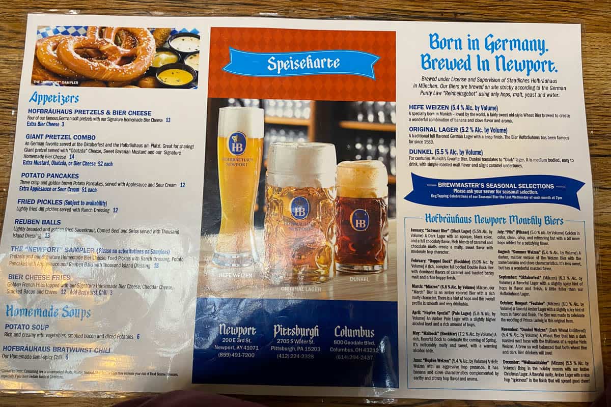 Hofbrauhaus (Newport, KY) - Champagne Tastes®