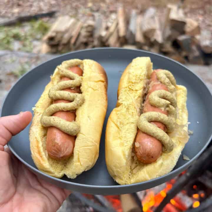 Campfire Hot Dogs and Sauerkraut - Champagne Tastes®